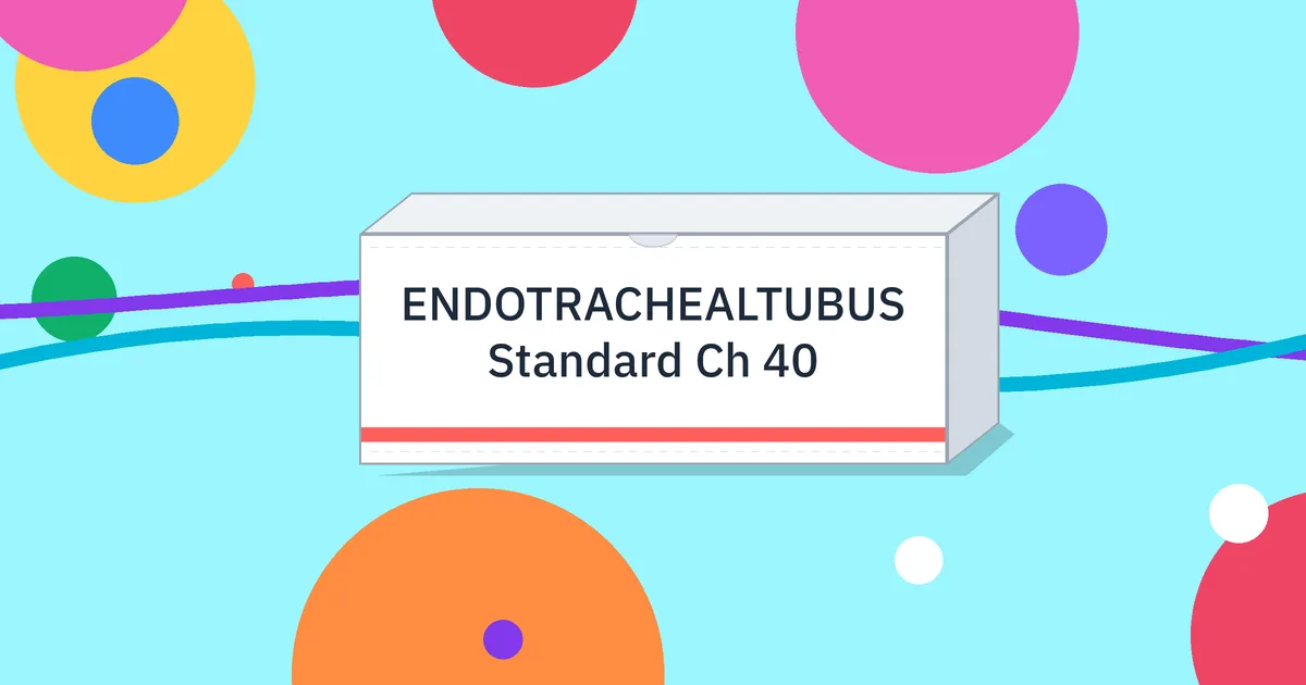 Symbolbild: Packung mit der Aufschrift ENDOTRACHEALTUBUS Standard Ch 40 (PZN 04472173) – Verfügbarkeit und Bezug in Apotheken in Frankfurt am Main