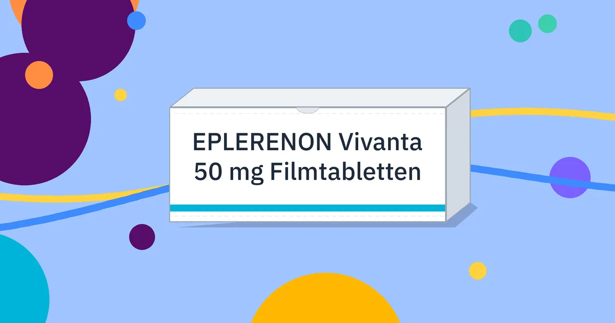 Symbolbild: Packung mit der Aufschrift EPLERENON Vivanta 50 mg Filmtabletten (PZN 16931835) – Verfügbarkeit und Bezug in Apotheken in Frankfurt am Main