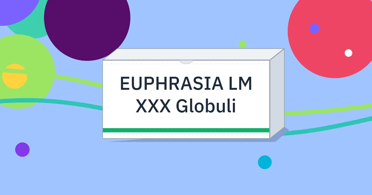 Symbolbild: Packung mit der Aufschrift EUPHRASIA LM XXX Globuli (PZN 04504720) – Verfügbarkeit und Bezug in Apotheken in Frankfurt am Main