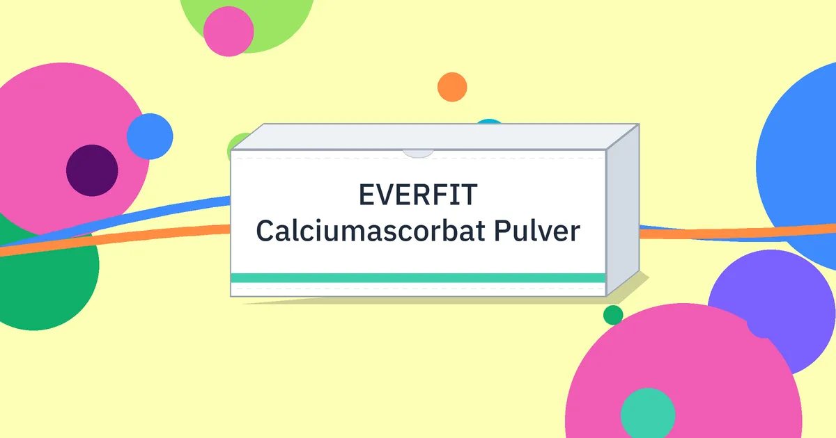 Symbolbild: Packung mit der Aufschrift EVERFIT Calciumascorbat Pulver (PZN 16751978) – Verfügbarkeit und Bezug in Apotheken in Frankfurt am Main