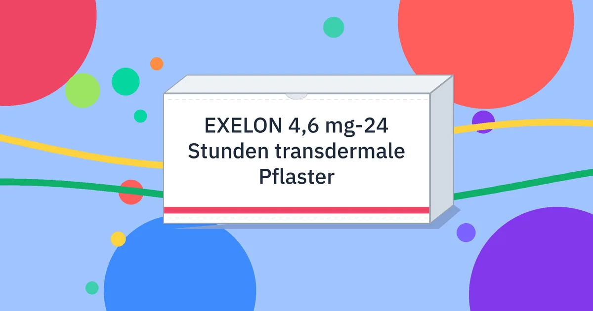 Symbolbild: Packung mit der Aufschrift EXELON 4,6 mg-24 Stunden transdermale Pflaster (PZN 10408268) – Verfügbarkeit und Bezug in Apotheken in Frankfurt am Main