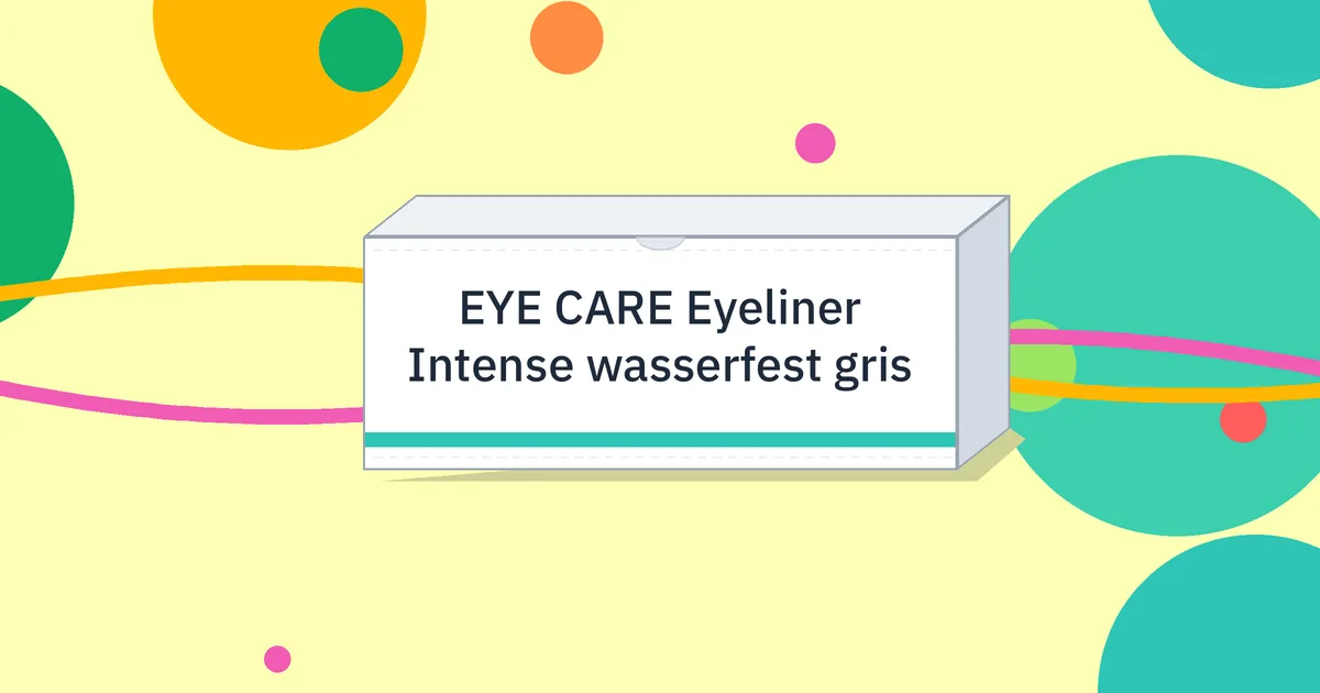 Symbolbild: Packung mit der Aufschrift EYE CARE Eyeliner Intense wasserfest gris (PZN 18413292) – Verfügbarkeit und Bezug in Apotheken in Frankfurt am Main