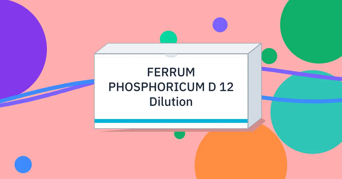Symbolbild: Packung mit der Aufschrift FERRUM PHOSPHORICUM D 12 Dilution (PZN 02117195) – Verfügbarkeit und Bezug in Apotheken in Frankfurt am Main