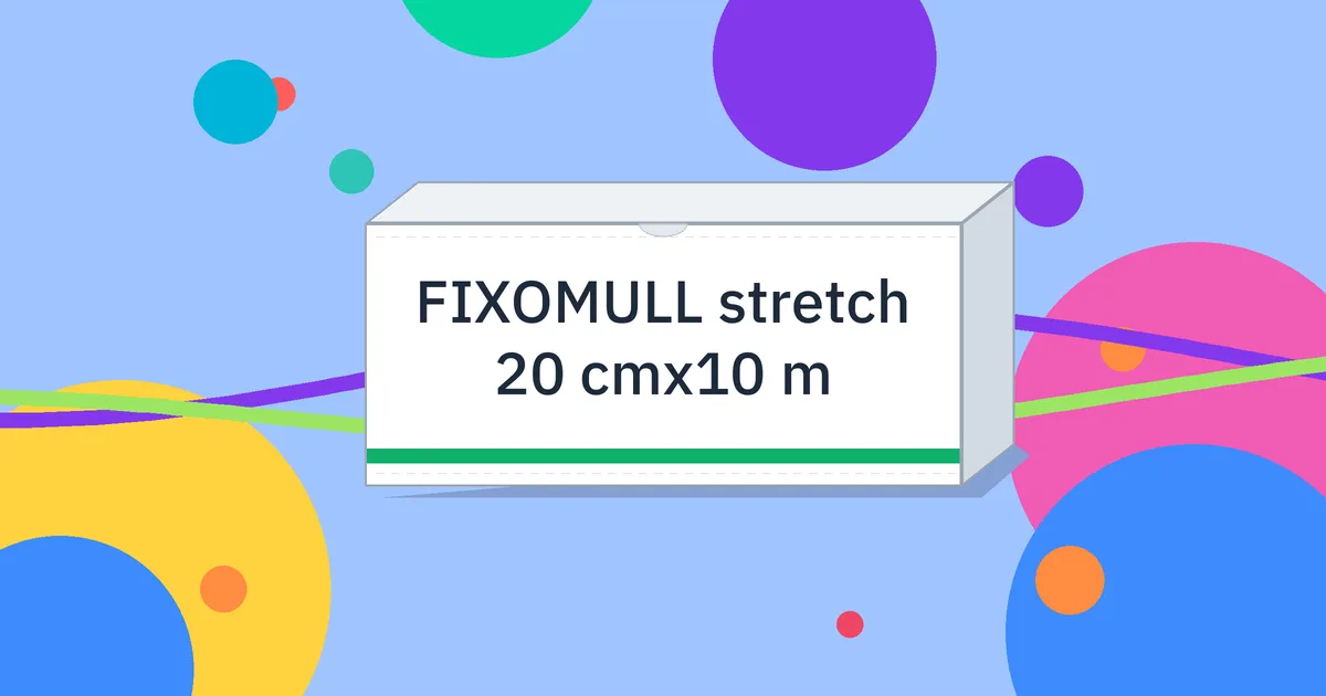 Symbolbild: Packung mit der Aufschrift FIXOMULL stretch 20 cmx10 m (PZN 16206287) – Verfügbarkeit und Bezug in Apotheken in Frankfurt am Main