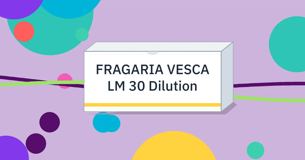 Symbolbild: Packung mit der Aufschrift FRAGARIA VESCA LM 30 Dilution (PZN 13490862) – Verfügbarkeit und Bezug in Apotheken in Frankfurt am Main
