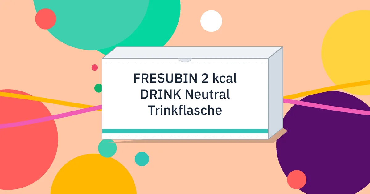 Symbolbild: Packung mit der Aufschrift FRESUBIN 2 kcal DRINK Neutral Trinkflasche (PZN 06129663) – Verfügbarkeit und Bezug in Apotheken in Frankfurt am Main