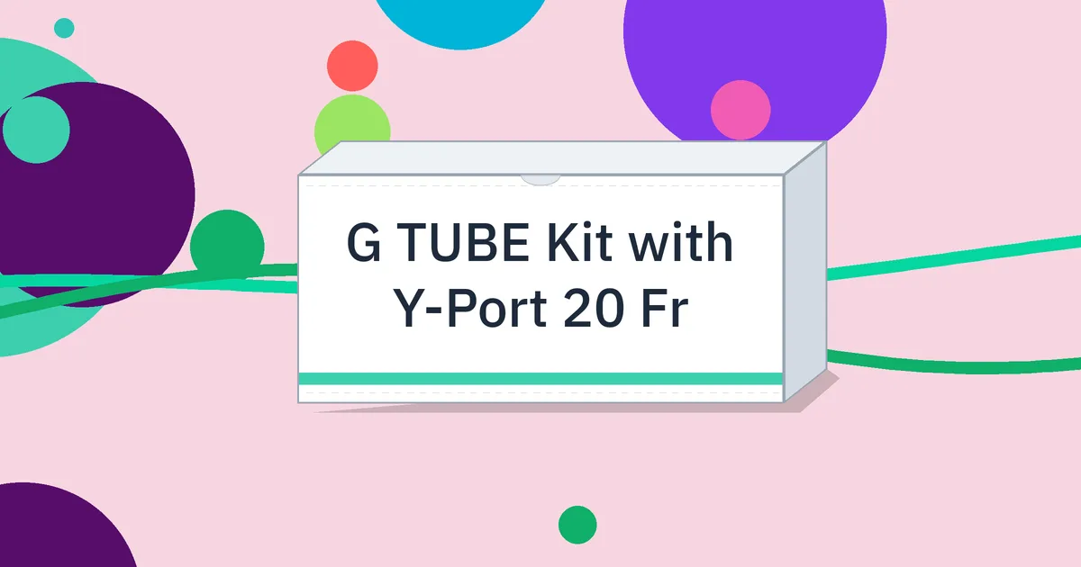 Symbolbild: Packung mit der Aufschrift G TUBE Kit with Y-Port 20 Fr (PZN 14344588) – Verfügbarkeit und Bezug in Apotheken in Frankfurt am Main