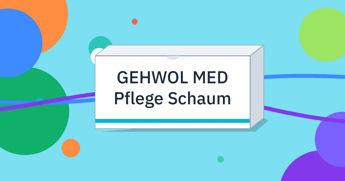 Symbolbild: Packung mit der Aufschrift GEHWOL MED Pflege Schaum (PZN 20101157) – Verfügbarkeit und Bezug in Apotheken in Frankfurt am Main