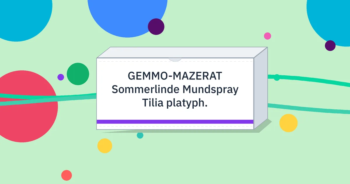 Symbolbild: Packung mit der Aufschrift GEMMO-MAZERAT Sommerlinde Mundspray Tilia platyph. (PZN 19842397) – Verfügbarkeit und Bezug in Apotheken in Frankfurt am Main