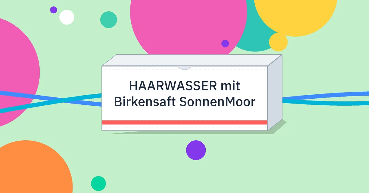 Symbolbild: Packung mit der Aufschrift HAARWASSER mit Birkensaft SonnenMoor (PZN 07111151) – Verfügbarkeit und Bezug in Apotheken in Frankfurt am Main