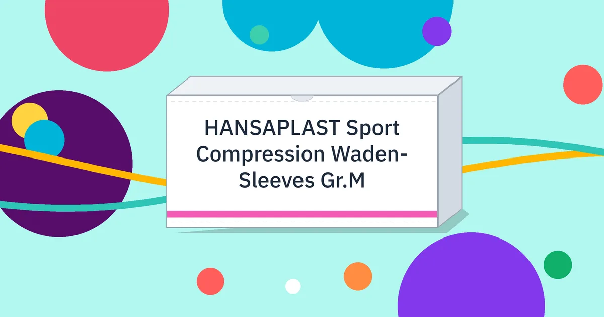 Symbolbild: Packung mit der Aufschrift HANSAPLAST Sport Compression Waden-Sleeves Gr.M (PZN 15823026) – Verfügbarkeit und Bezug in Apotheken in Frankfurt am Main