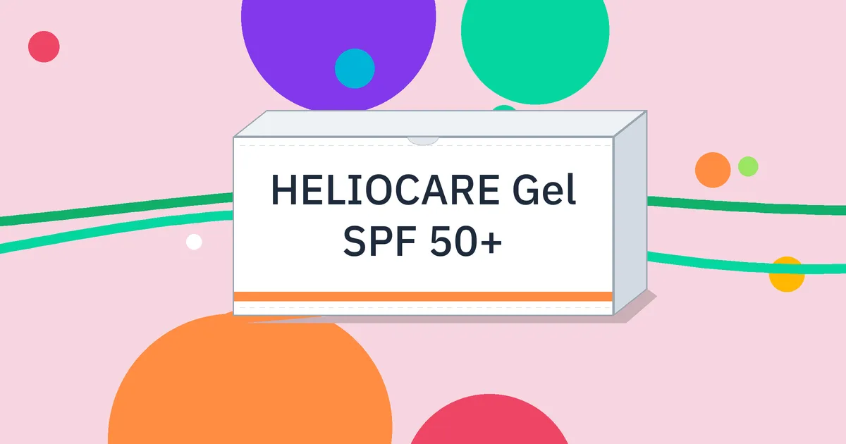 Symbolbild: Packung mit der Aufschrift HELIOCARE Gel SPF 50+ (PZN 06332559) – Verfügbarkeit und Bezug in Apotheken in Frankfurt am Main