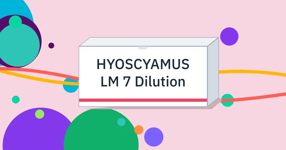 Symbolbild: Packung mit der Aufschrift HYOSCYAMUS LM 7 Dilution (PZN 12890499) – Verfügbarkeit und Bezug in Apotheken in Frankfurt am Main