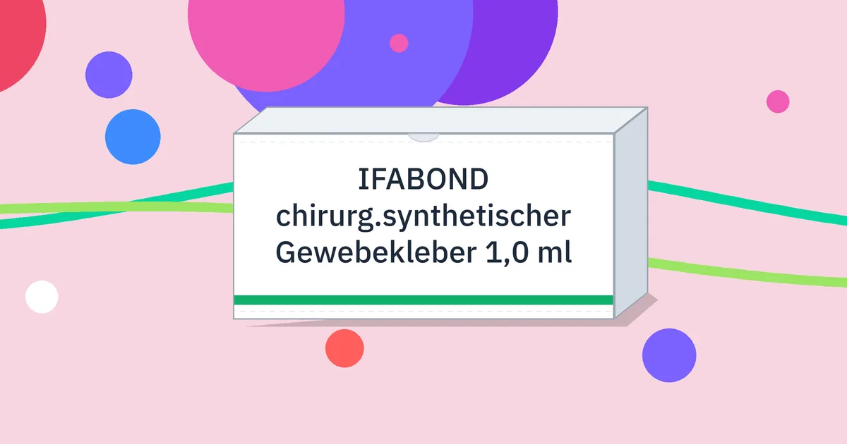 Symbolbild: Packung mit der Aufschrift IFABOND chirurg.synthetischer Gewebekleber 1,0 ml (PZN 00141597) – Verfügbarkeit und Bezug in Apotheken in Frankfurt am Main