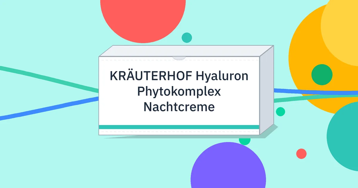 Symbolbild: Packung mit der Aufschrift KRÄUTERHOF Hyaluron Phytokomplex Nachtcreme (PZN 14412574) – Verfügbarkeit und Bezug in Apotheken in Frankfurt am Main