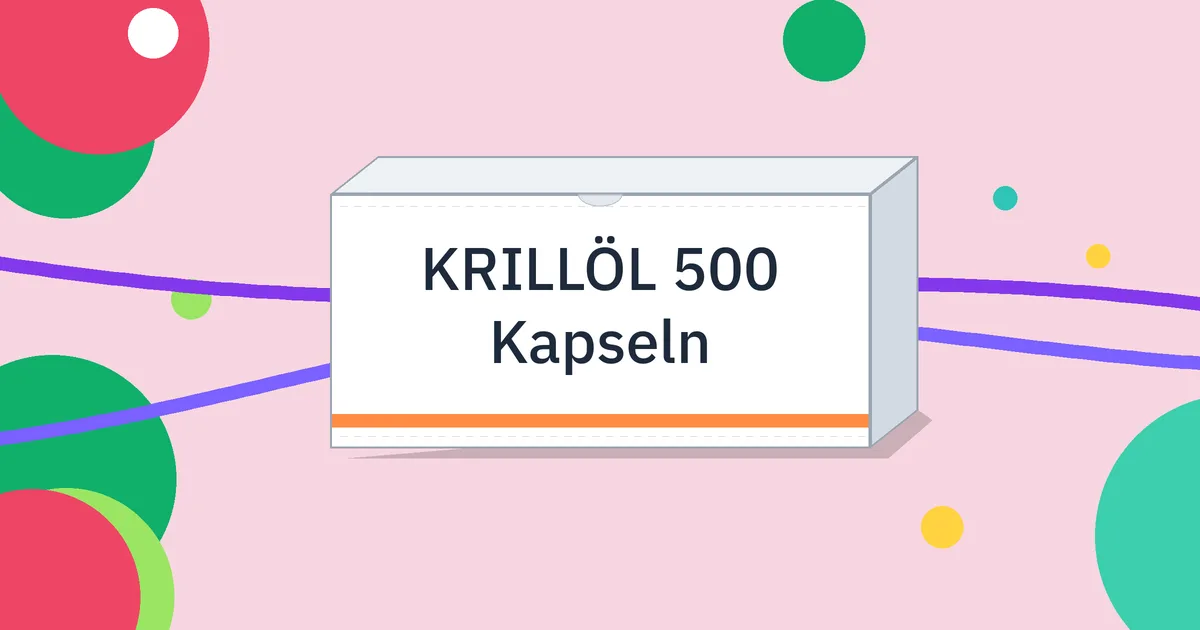 Symbolbild: Packung mit der Aufschrift KRILLÖL 500 Kapseln (PZN 18665639) – Verfügbarkeit und Bezug in Apotheken in Frankfurt am Main