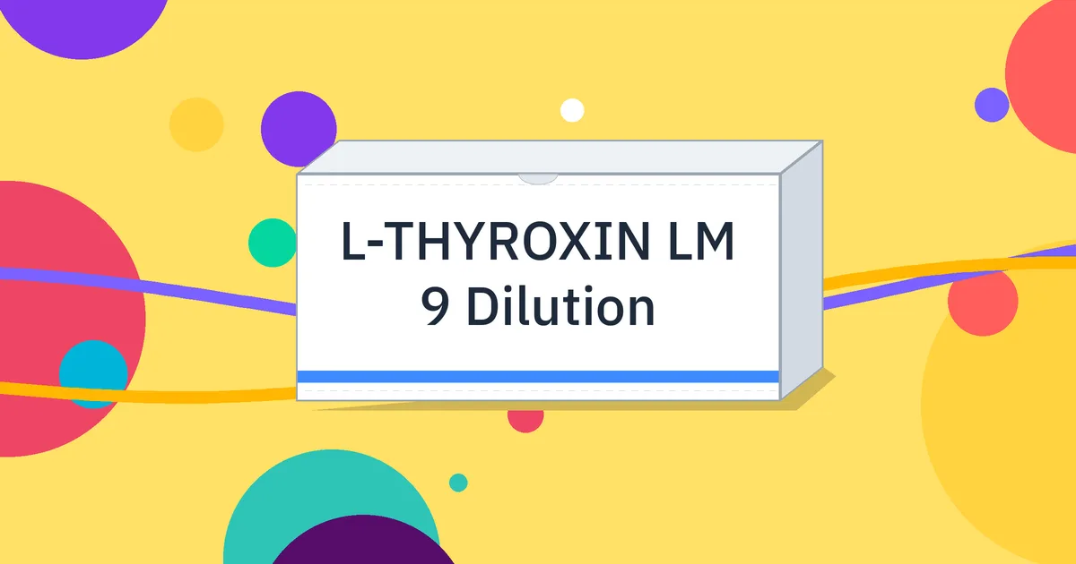Symbolbild: Packung mit der Aufschrift L-THYROXIN LM 9 Dilution (PZN 12928440) – Verfügbarkeit und Bezug in Apotheken in Frankfurt am Main