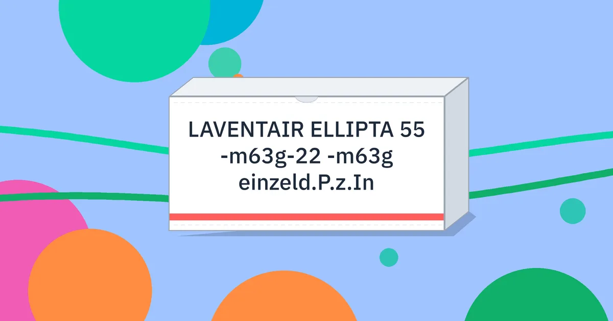 Symbolbild: Packung mit der Aufschrift LAVENTAIR ELLIPTA 55 -m63g-22 -m63g einzeld.P.z.In (PZN 11329795) – Verfügbarkeit und Bezug in Apotheken in Frankfurt am Main