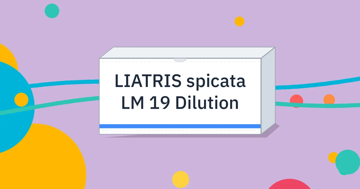 Symbolbild: Packung mit der Aufschrift LIATRIS spicata LM 19 Dilution (PZN 13528783) – Verfügbarkeit und Bezug in Apotheken in Frankfurt am Main