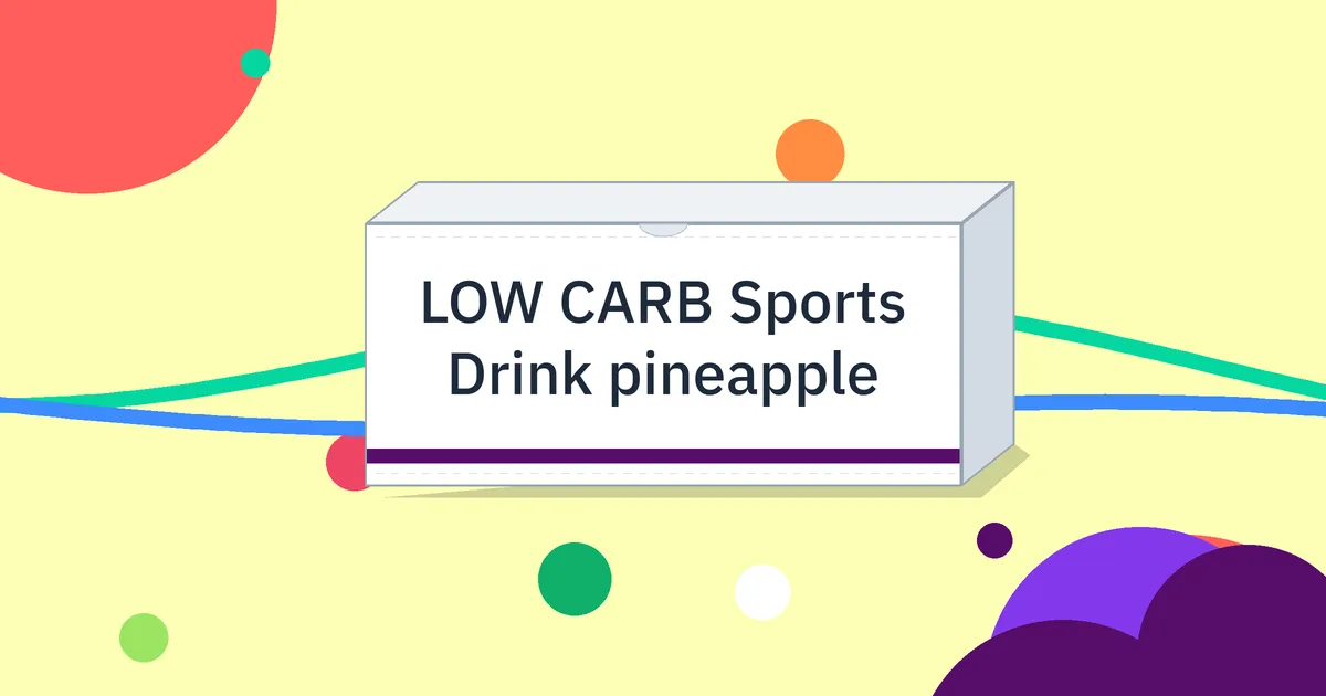 Symbolbild: Packung mit der Aufschrift LOW CARB Sports Drink pineapple (PZN 07678314) – Verfügbarkeit und Bezug in Apotheken in Frankfurt am Main