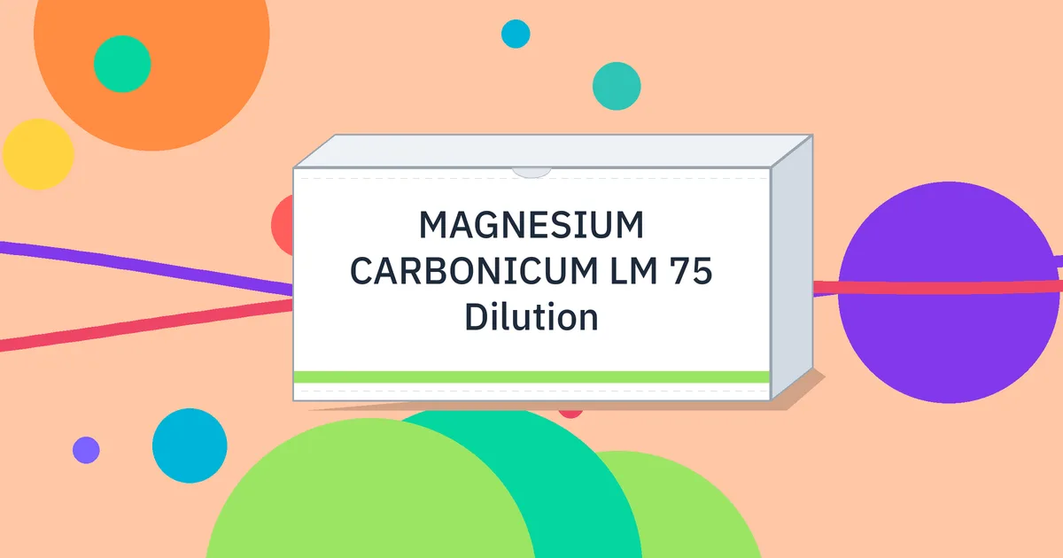 Symbolbild: Packung mit der Aufschrift MAGNESIUM CARBONICUM LM 75 Dilution (PZN 12937278) – Verfügbarkeit und Bezug in Apotheken in Frankfurt am Main