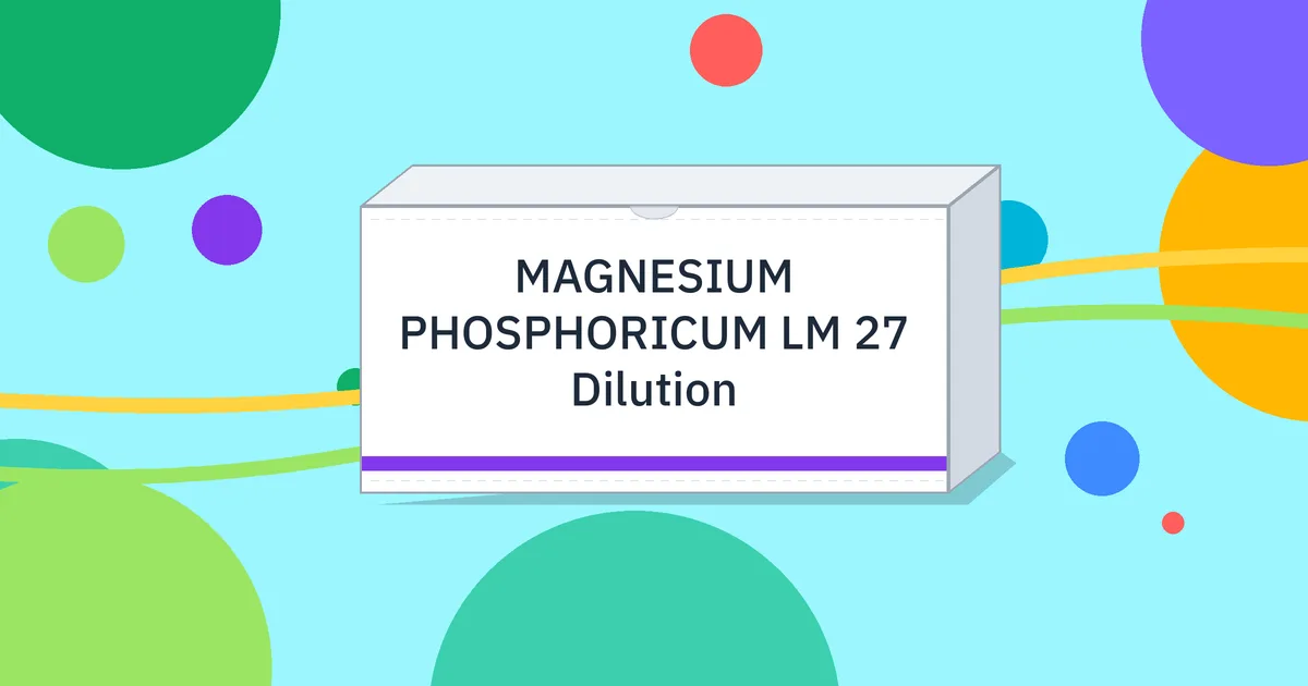 Symbolbild: Packung mit der Aufschrift MAGNESIUM PHOSPHORICUM LM 27 Dilution (PZN 12939389) – Verfügbarkeit und Bezug in Apotheken in Frankfurt am Main