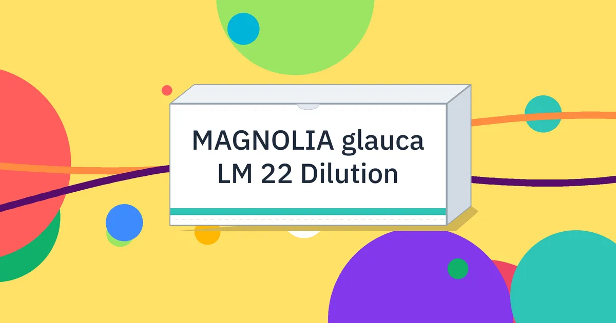Symbolbild: Packung mit der Aufschrift MAGNOLIA glauca LM 22 Dilution (PZN 13539539) – Verfügbarkeit und Bezug in Apotheken in Frankfurt am Main