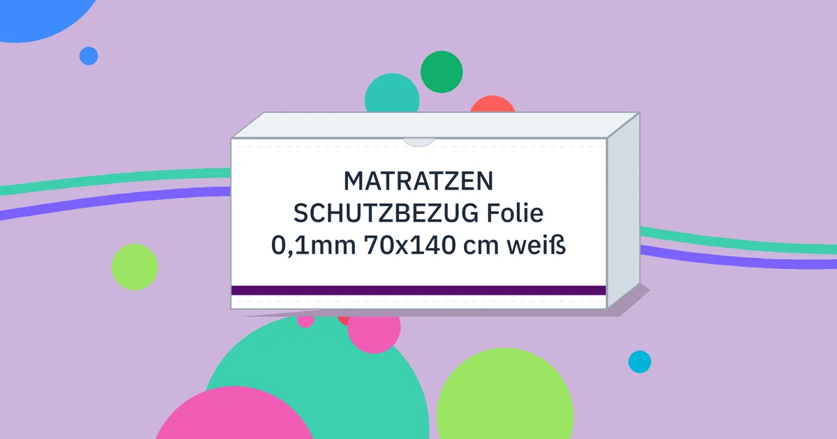 Symbolbild: Packung mit der Aufschrift MATRATZEN SCHUTZBEZUG Folie 0,1mm 70x140 cm weiß (PZN 09303156) – Verfügbarkeit und Bezug in Apotheken in Frankfurt am Main