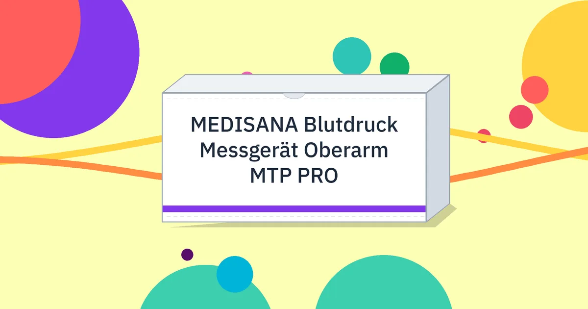 Symbolbild: Packung mit der Aufschrift MEDISANA Blutdruck Messgerät Oberarm MTP PRO (PZN 15570619) – Verfügbarkeit und Bezug in Apotheken in Frankfurt am Main