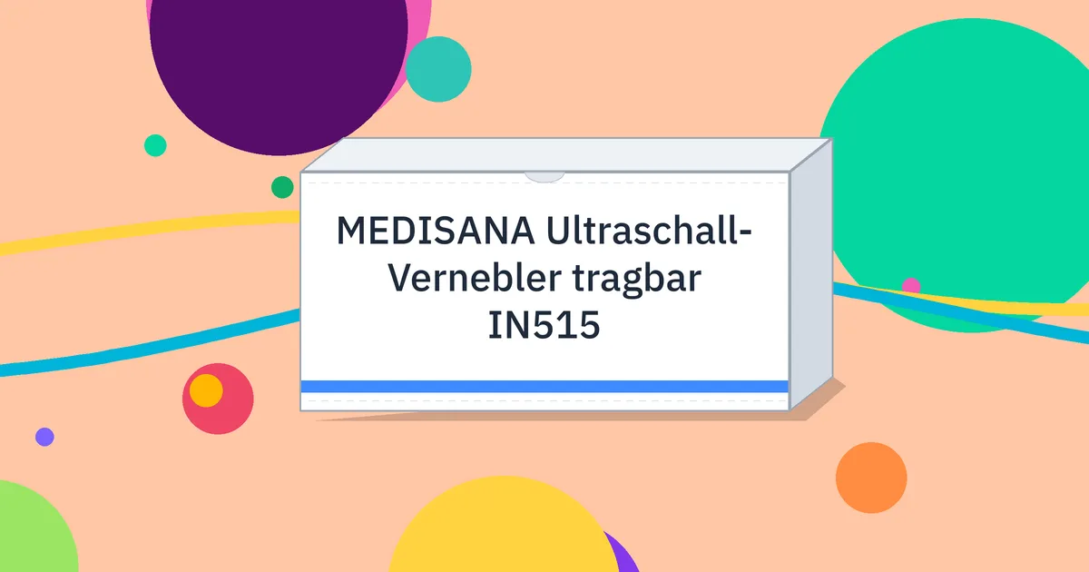 Symbolbild: Packung mit der Aufschrift MEDISANA Ultraschall-Vernebler tragbar IN515 (PZN 20902383) – Verfügbarkeit und Bezug in Apotheken in Frankfurt am Main