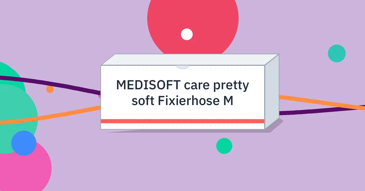 Symbolbild: Packung mit der Aufschrift MEDISOFT care pretty soft Fixierhose M (PZN 20135044) – Verfügbarkeit und Bezug in Apotheken in Frankfurt am Main