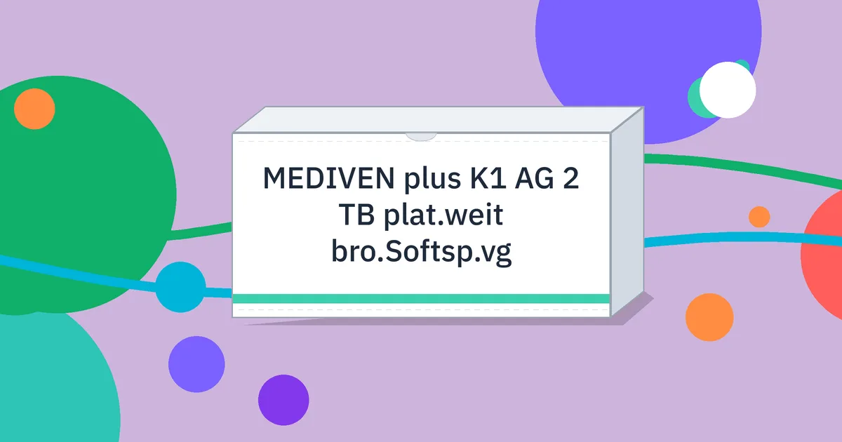 Symbolbild: Packung mit der Aufschrift MEDIVEN plus K1 AG 2 TB plat.weit bro.Softsp.vg (PZN 15061906) – Verfügbarkeit und Bezug in Apotheken in Frankfurt am Main