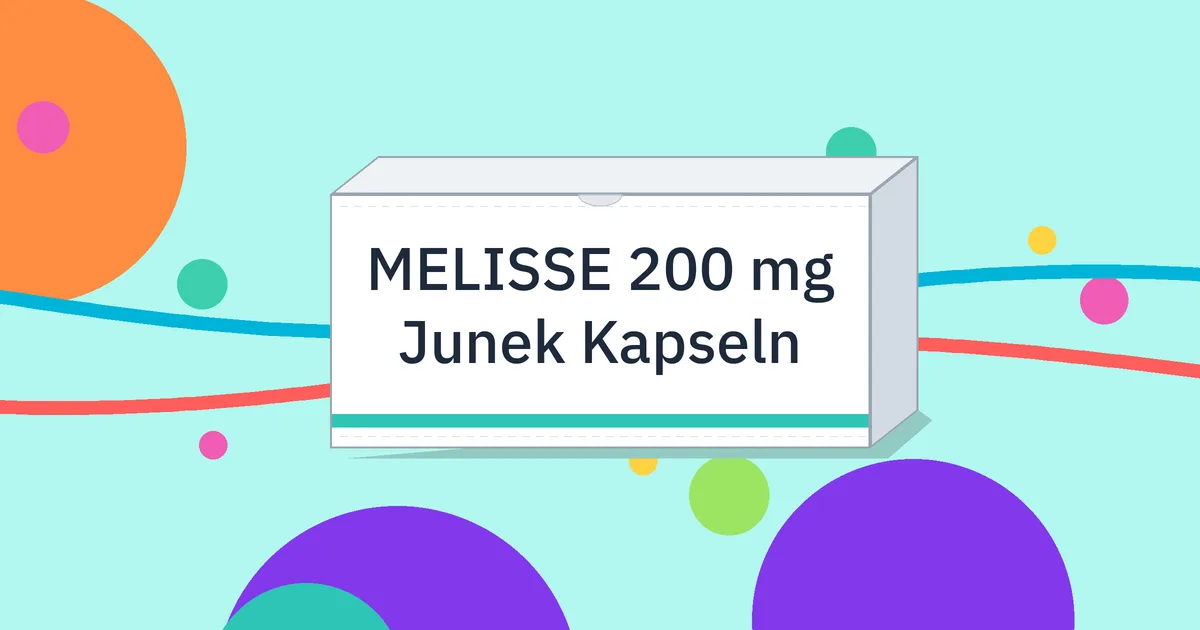 Symbolbild: Packung mit der Aufschrift MELISSE 200 mg Junek Kapseln (PZN 09748616) – Verfügbarkeit und Bezug in Apotheken in Frankfurt am Main
