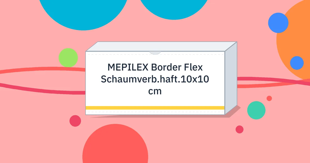 Symbolbild: Packung mit der Aufschrift MEPILEX Border Flex Schaumverb.haft.10x10 cm (PZN 18319400) – Verfügbarkeit und Bezug in Apotheken in Frankfurt am Main