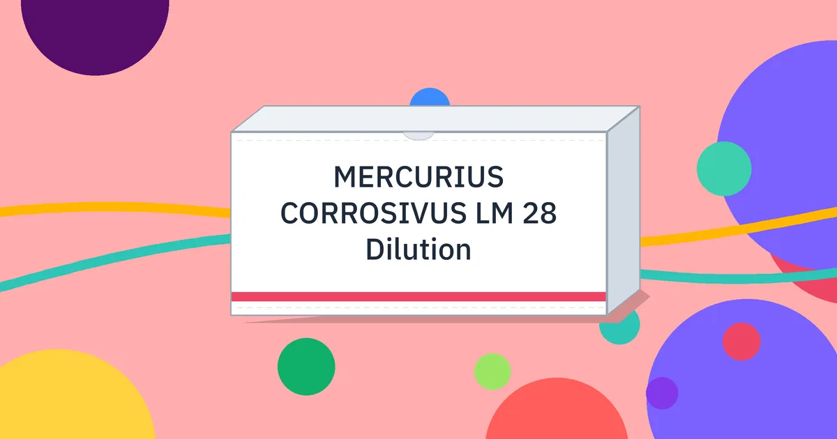 Symbolbild: Packung mit der Aufschrift MERCURIUS CORROSIVUS LM 28 Dilution (PZN 12950155) – Verfügbarkeit und Bezug in Apotheken in Frankfurt am Main