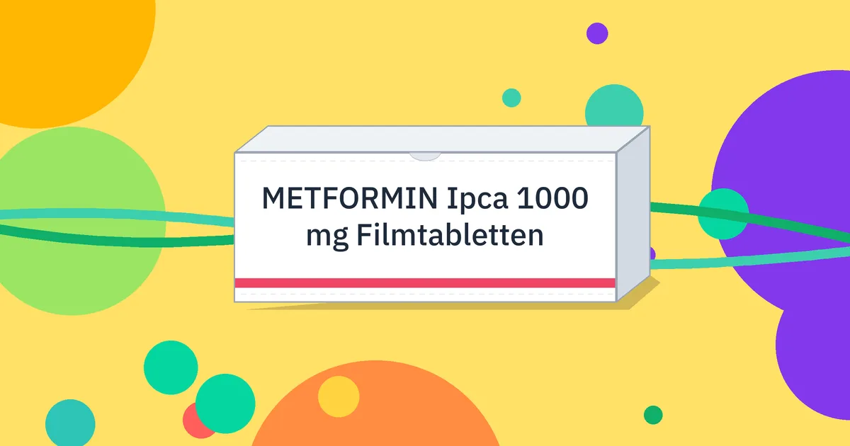 Symbolbild: Packung mit der Aufschrift METFORMIN Ipca 1000 mg Filmtabletten (PZN 19712849) – Verfügbarkeit und Bezug in Apotheken in Frankfurt am Main