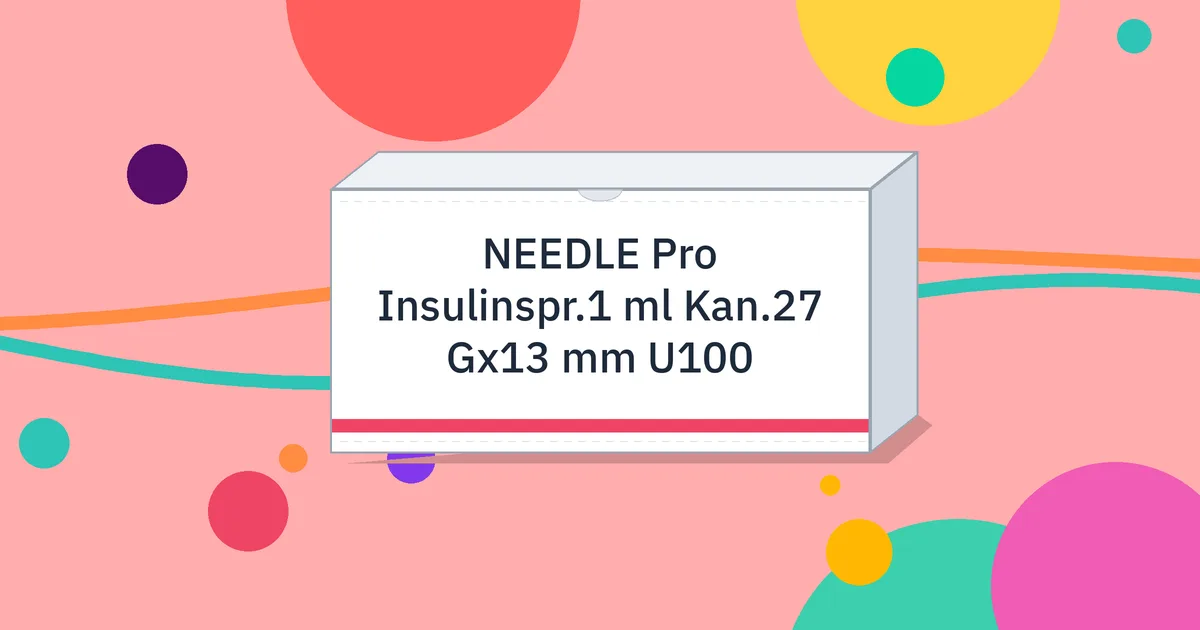 Symbolbild: Packung mit der Aufschrift NEEDLE Pro Insulinspr.1 ml Kan.27 Gx13 mm U100 (PZN 09104215) – Verfügbarkeit und Bezug in Apotheken in Frankfurt am Main