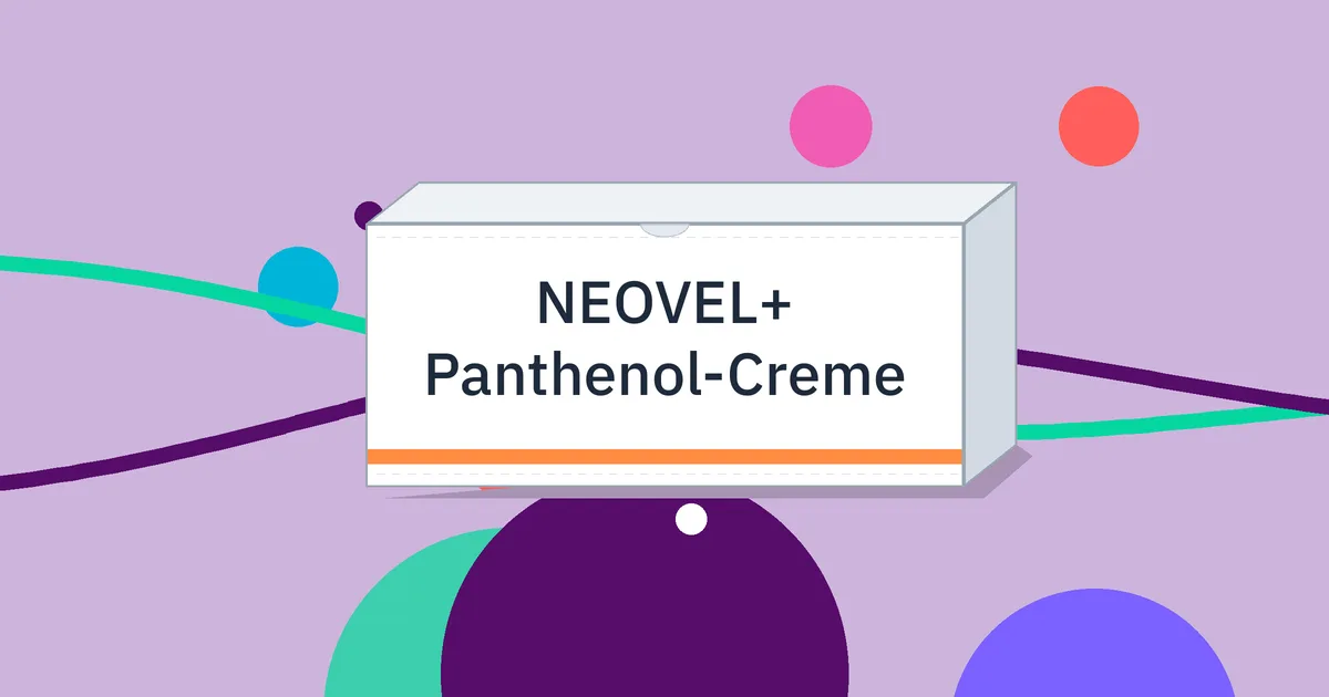 Symbolbild: Packung mit der Aufschrift NEOVEL+ Panthenol-Creme (PZN 18290665) – Verfügbarkeit und Bezug in Apotheken in Frankfurt am Main