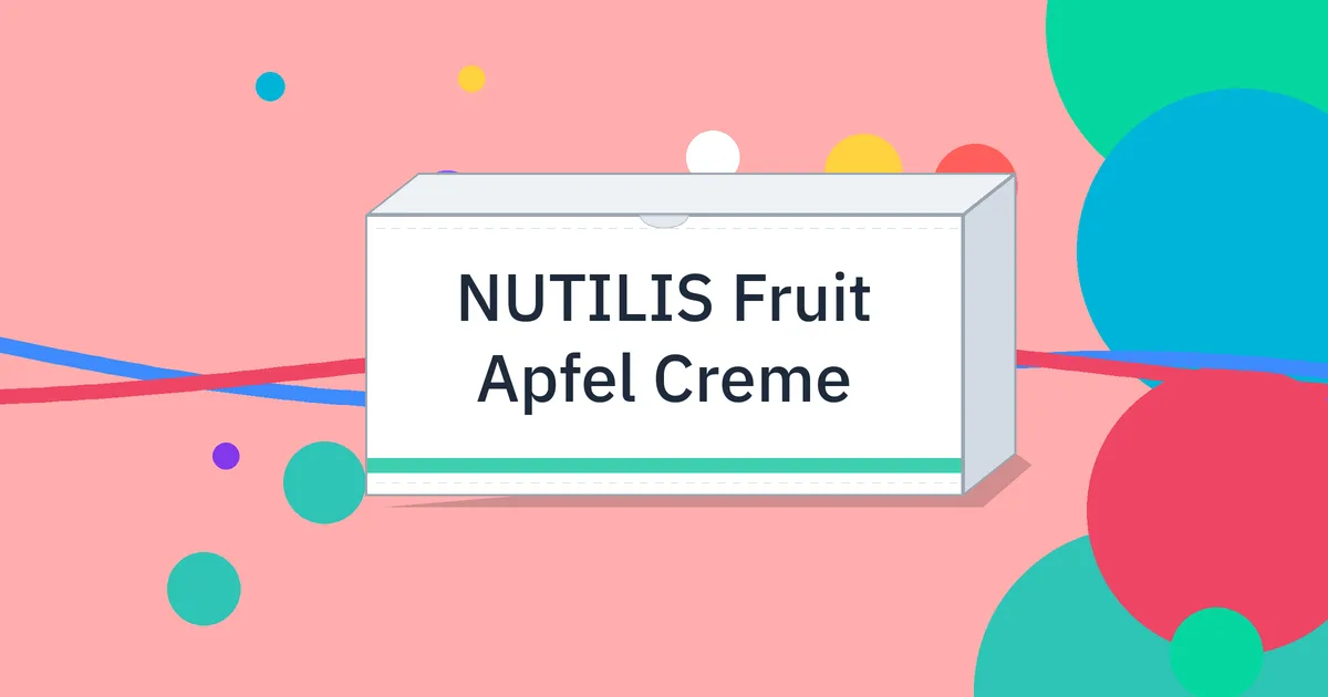 Symbolbild: Packung mit der Aufschrift NUTILIS Fruit Apfel Creme (PZN 18657315) – Verfügbarkeit und Bezug in Apotheken in Frankfurt am Main