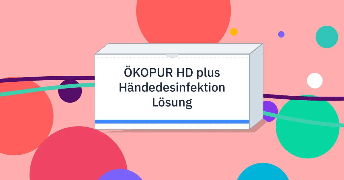 Symbolbild: Packung mit der Aufschrift ÖKOPUR HD plus Händedesinfektion Lösung (PZN 16936838) – Verfügbarkeit und Bezug in Apotheken in Frankfurt am Main
