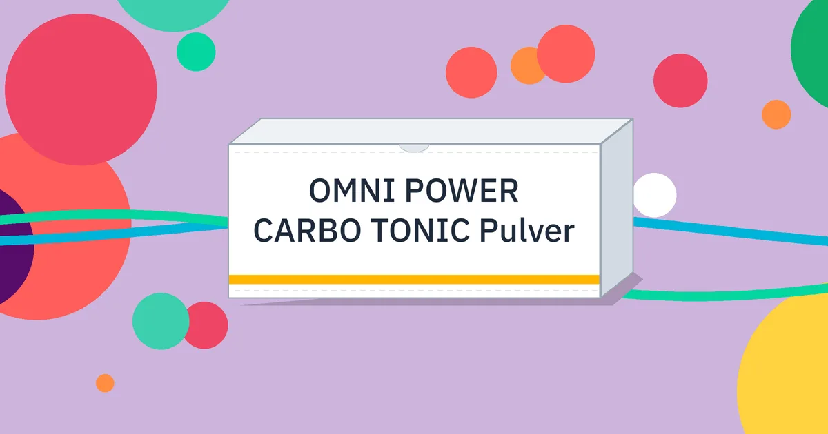 Symbolbild: Packung mit der Aufschrift OMNI POWER CARBO TONIC Pulver (PZN 18296917) – Verfügbarkeit und Bezug in Apotheken in Frankfurt am Main