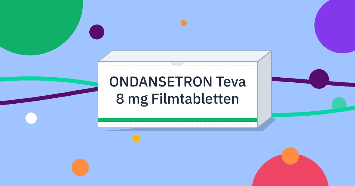Symbolbild: Packung mit der Aufschrift ONDANSETRON Teva 8 mg Filmtabletten (PZN 19178433) – Verfügbarkeit und Bezug in Apotheken in Frankfurt am Main