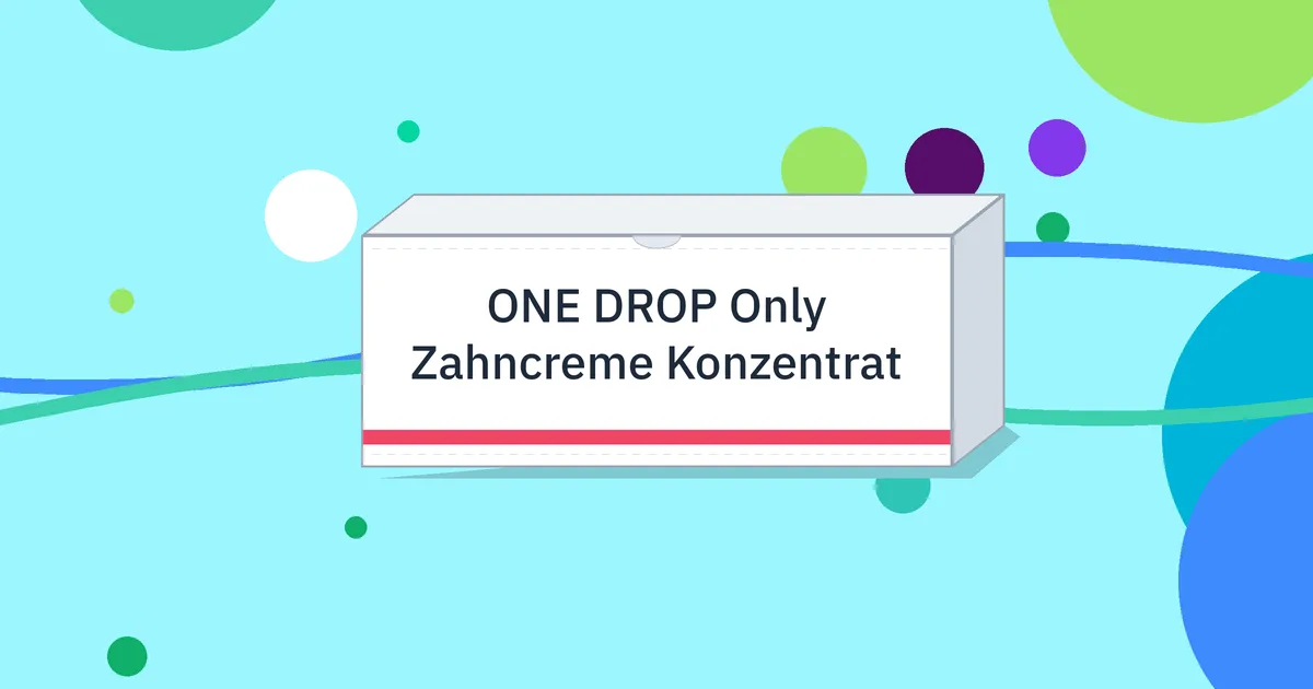 Symbolbild: Packung mit der Aufschrift ONE DROP Only Zahncreme Konzentrat (PZN 03277854) – Verfügbarkeit und Bezug in Apotheken in Frankfurt am Main