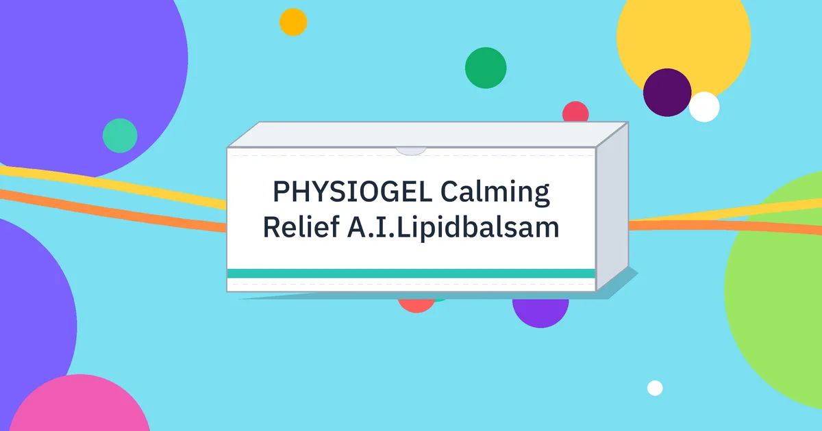 Symbolbild: Packung mit der Aufschrift PHYSIOGEL Calming Relief A.I.Lipidbalsam (PZN 15995299) – Verfügbarkeit und Bezug in Apotheken in Frankfurt am Main