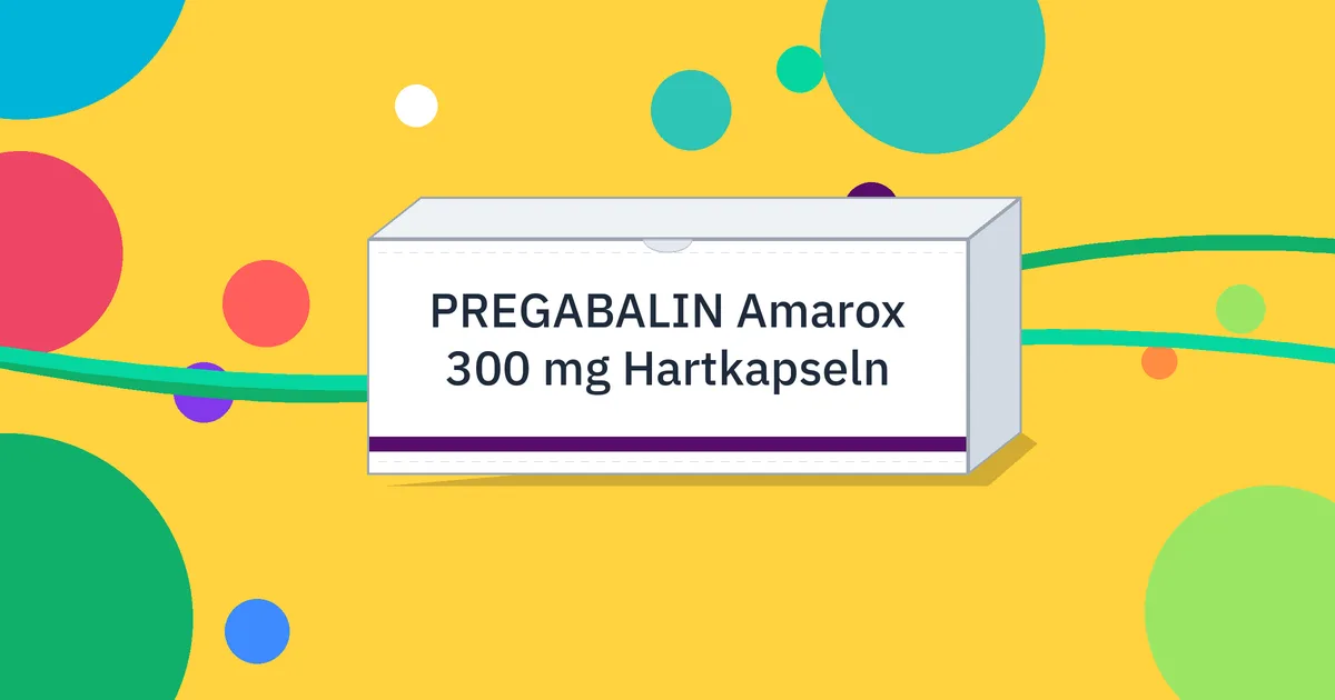 Symbolbild: Packung mit der Aufschrift PREGABALIN Amarox 300 mg Hartkapseln (PZN 16805390) – Verfügbarkeit und Bezug in Apotheken in Frankfurt am Main