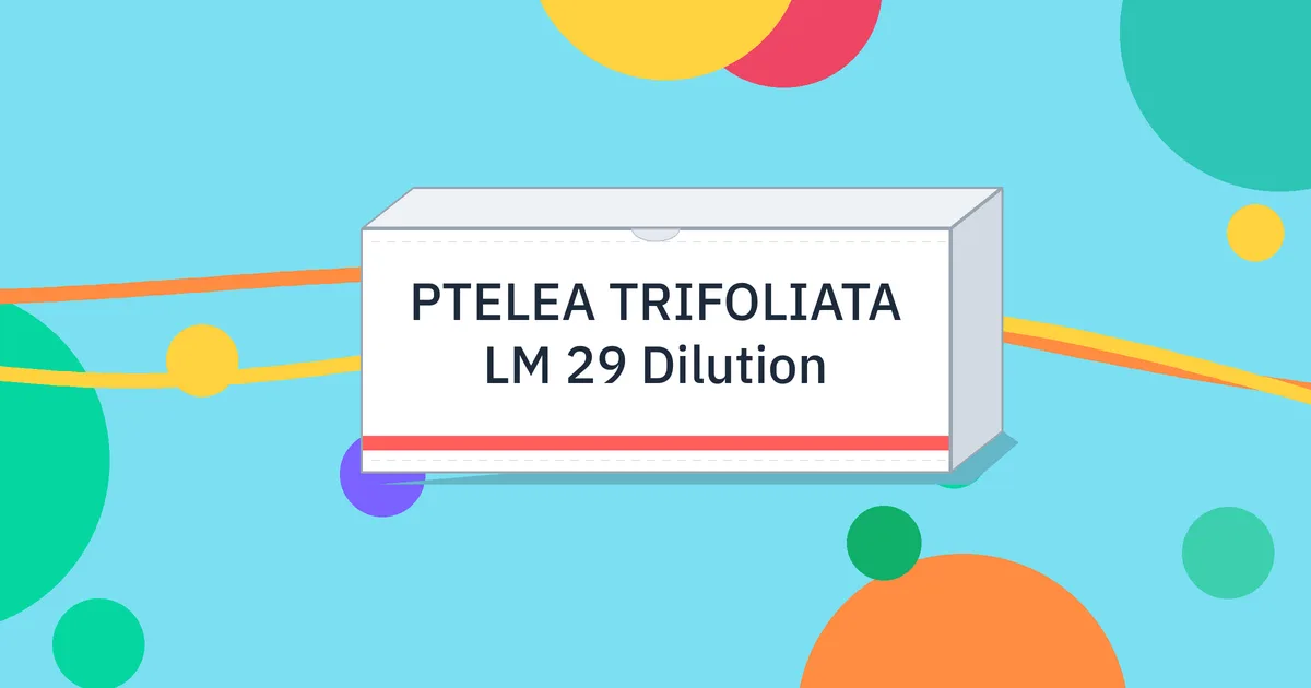 Symbolbild: Packung mit der Aufschrift PTELEA TRIFOLIATA LM 29 Dilution (PZN 13670558) – Verfügbarkeit und Bezug in Apotheken in Frankfurt am Main