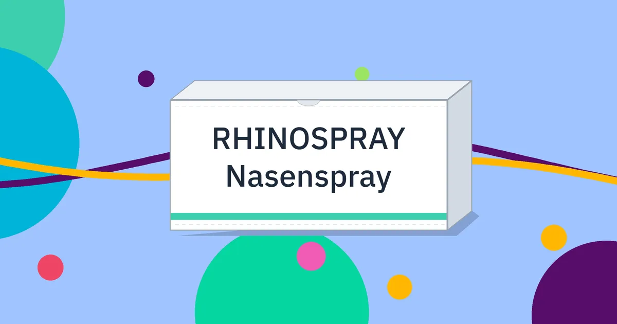 Symbolbild: Packung mit der Aufschrift RHINOSPRAY Nasenspray (PZN 00875075) – Verfügbarkeit und Bezug in Apotheken in Frankfurt am Main
