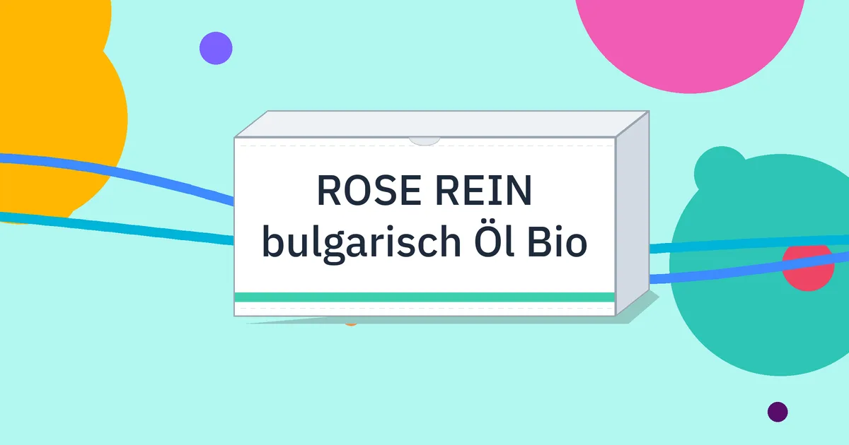 Symbolbild: Packung mit der Aufschrift ROSE REIN bulgarisch Öl Bio (PZN 00149280) – Verfügbarkeit und Bezug in Apotheken in Frankfurt am Main
