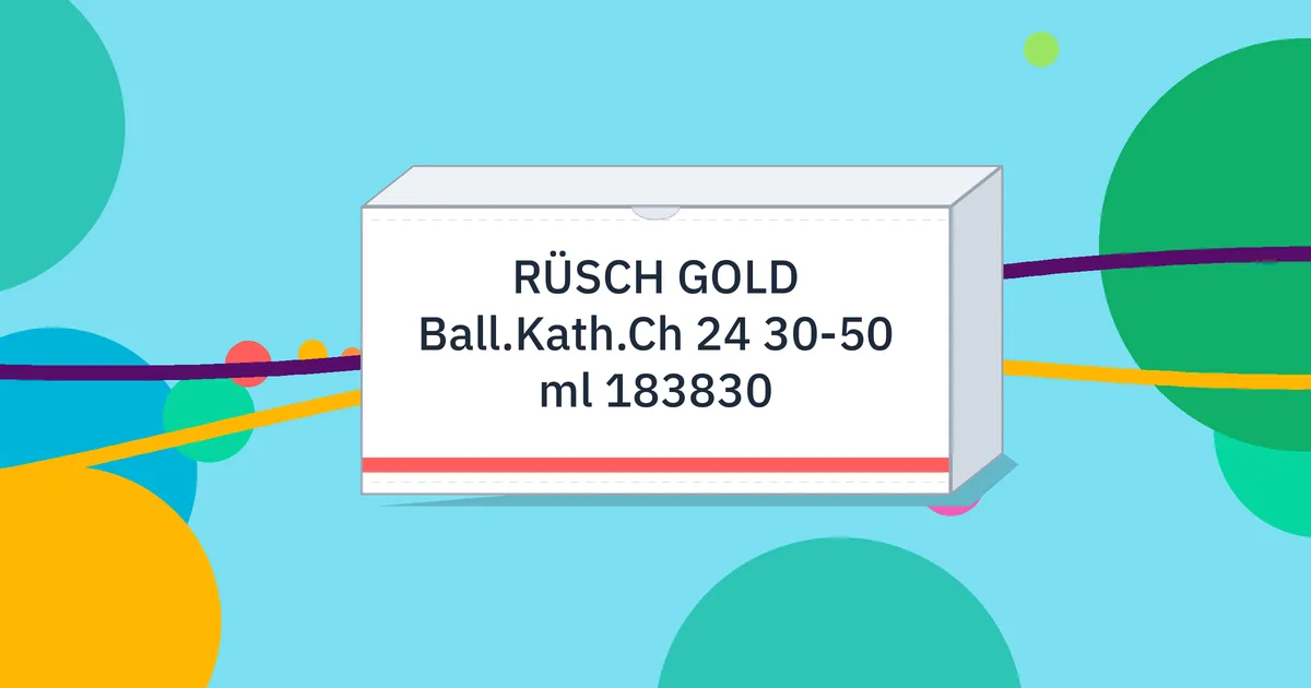Symbolbild: Packung mit der Aufschrift RÜSCH GOLD Ball.Kath.Ch 24 30-50 ml 183830 (PZN 07397638) – Verfügbarkeit und Bezug in Apotheken in Frankfurt am Main