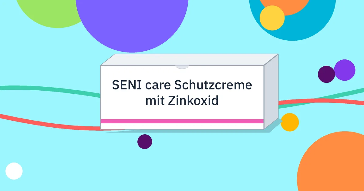 Symbolbild: Packung mit der Aufschrift SENI care Schutzcreme mit Zinkoxid (PZN 20309981) – Verfügbarkeit und Bezug in Apotheken in Frankfurt am Main